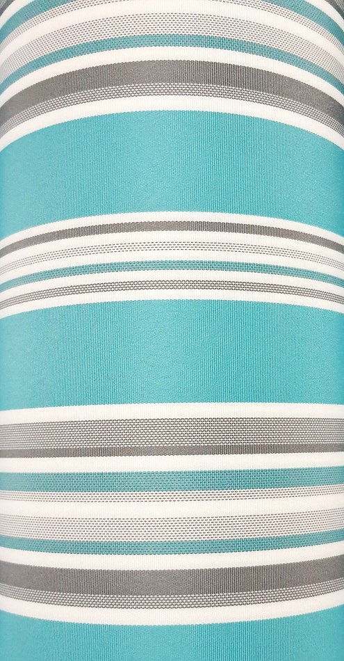 Upholstery Canvas Bahamas Stripe – Turquoise/Grey/White – Fabricworld